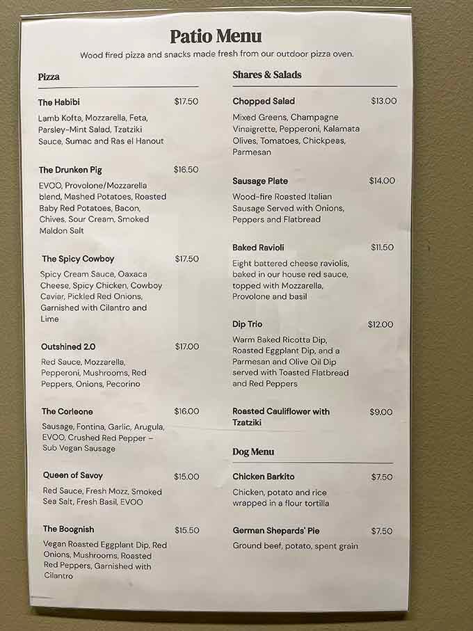 Wood-fired pizza with names like The Drunken Pig and The Boognish &ndash; because ordinary menu titles are overrated.