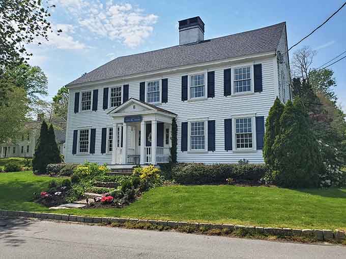 Classic Colonial architecture that makes you wonder how people lived in houses this beautiful without central air conditioning or Netflix.