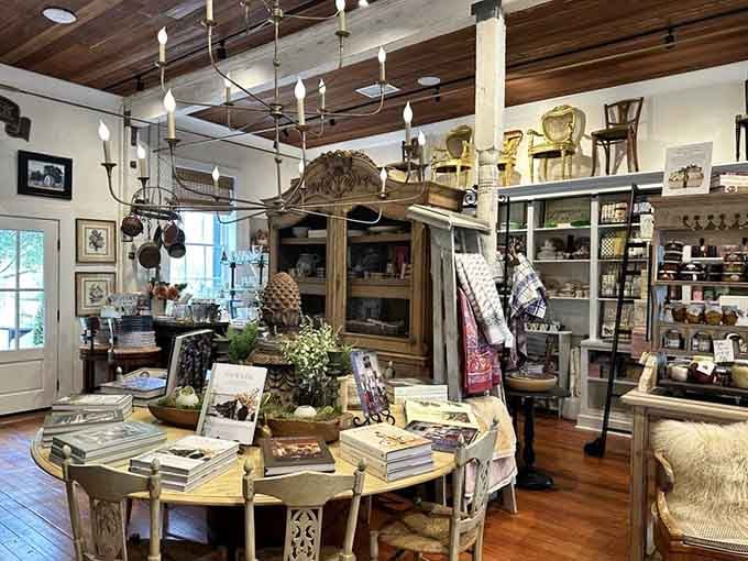 Those wooden ceiling beams have witnessed more shopping sprees than your credit card statement, and they're not judging.
