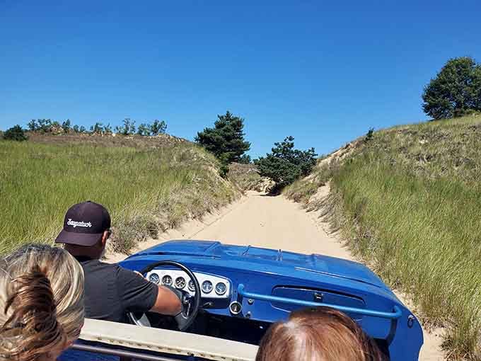 The Saugatuck Dune Rides turn sand hills into your personal roller coaster, minus the overpriced tickets.