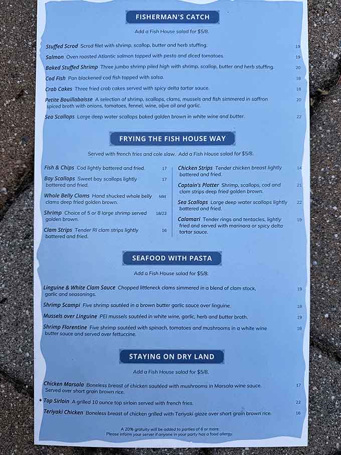 The menu reads like a greatest hits album of the sea, and every track is a banger.