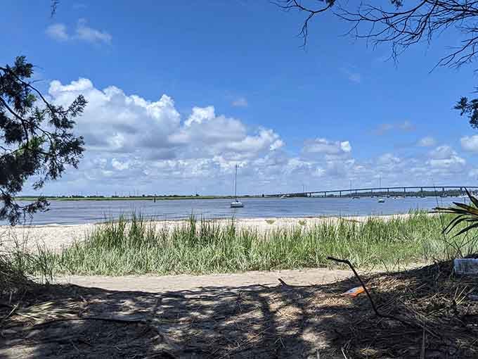 Shaded pathways lead to open water views that'll make you forget about your email inbox entirely.
