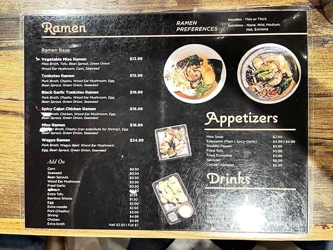 This menu reads like a choose-your-own-adventure book, except every ending involves you being deliciously full and happy.