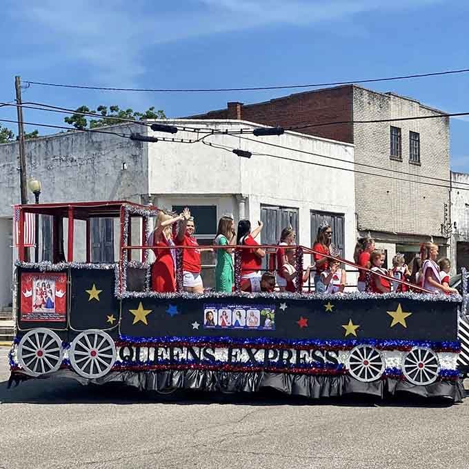 Festival floats here celebrate vegetables with more enthusiasm than most cities reserve for championship parades.