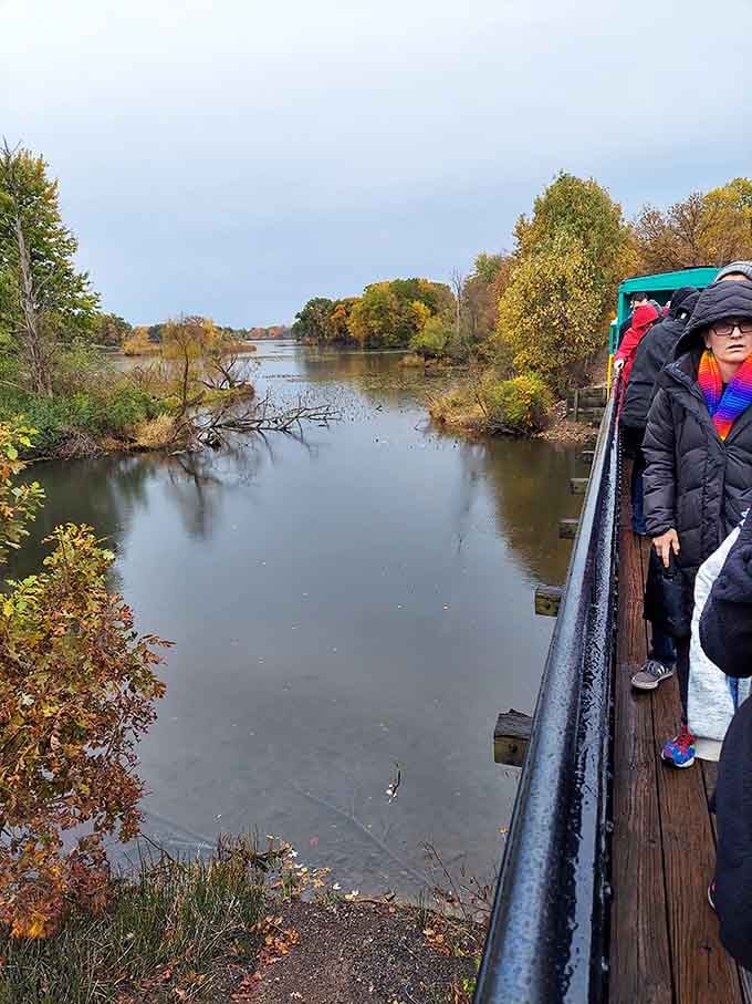 Standing on that trestle over the water feels like you've wandered into a postcard your grandparents might have sent.