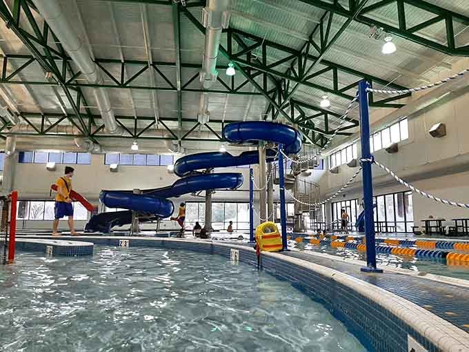 Indoor slides mean rain can't ruin your plans, which is basically a superpower in unpredictable Midwestern weather.