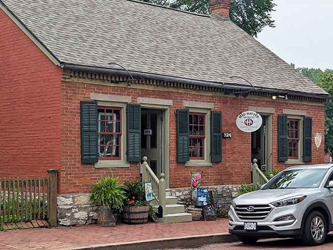 Mad Hatter Antiques sits in a brick building that's seen more history than most textbooks cover.
