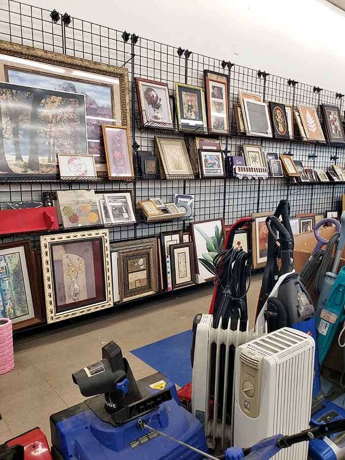 Picture frames galore, because apparently everyone's getting rid of their wall art at the exact moment you need some.