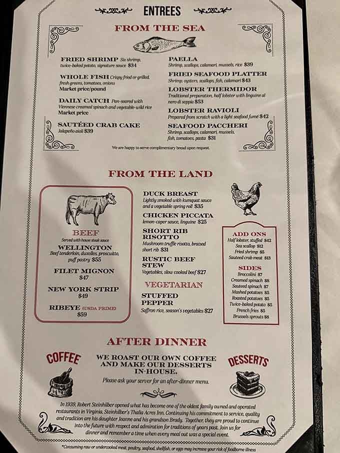 A menu that respects tradition without being stuck in it, offering everything from sea to land with equal confidence.