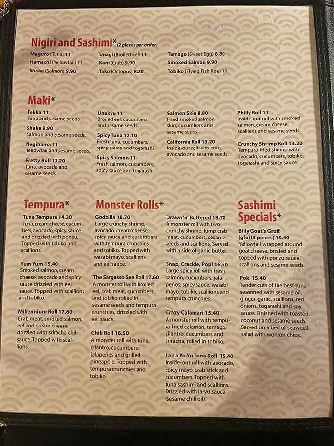 This menu reads like a greatest hits album &ndash; every choice is a winner waiting to happen.