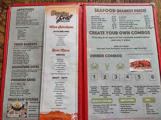 The menu reads like a choose-your-own-adventure book, except every ending involves you covered in butter and completely satisfied.