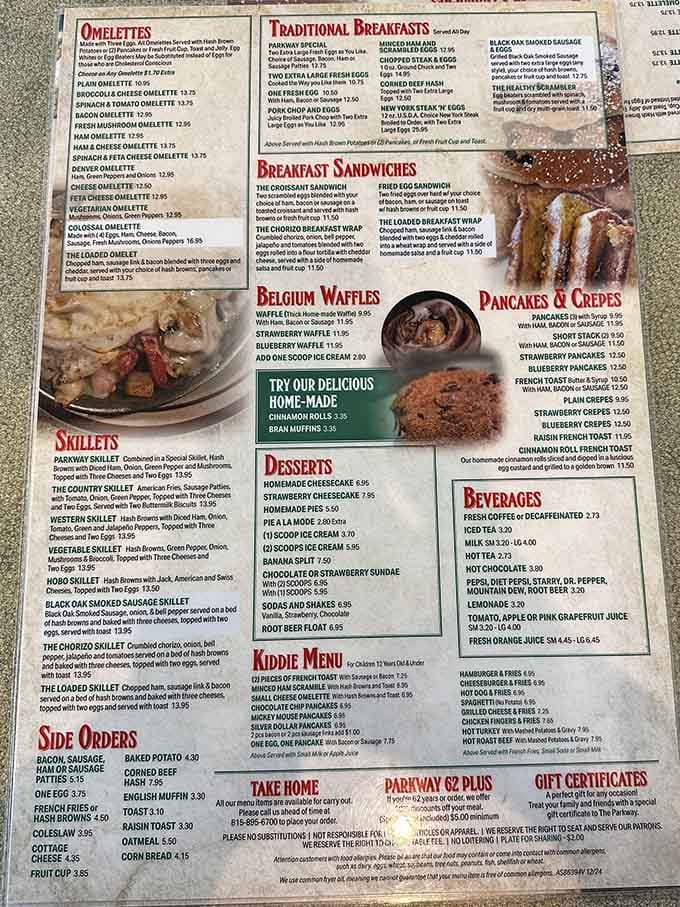 This menu reads like a greatest hits album of breakfast, and every track is a certified banger.