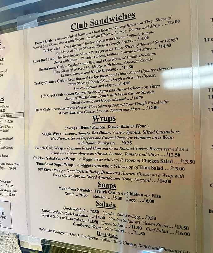 When the menu requires this much reading, you know you're in for some serious decision-making paralysis.