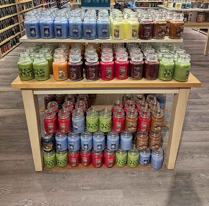 This rainbow of scented candles could make your entire house smell like a vacation without leaving Missouri.