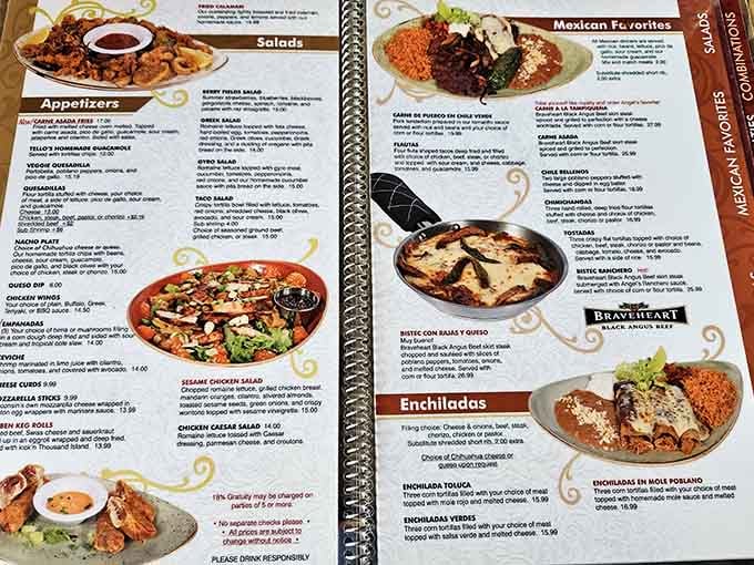 One menu, two countries, zero regrets about your inability to choose between Mediterranean and Latin American tonight.