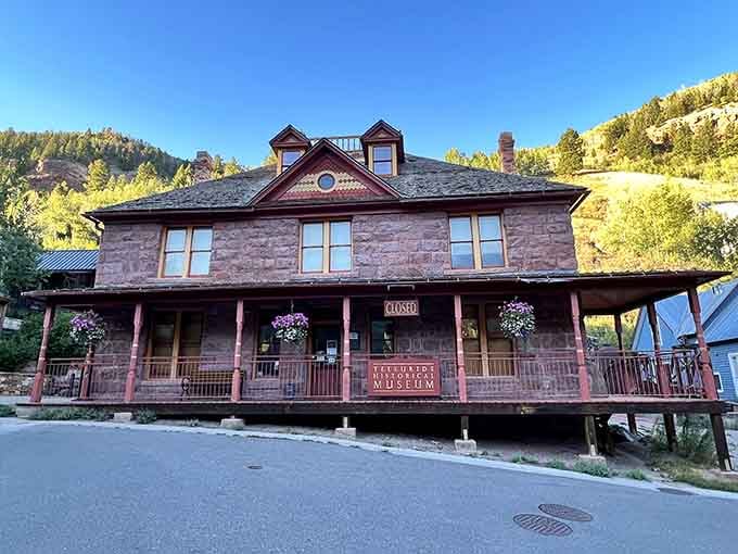 The Telluride Historical Museum stands proud, holding stories of miners who thought living here was reasonable.