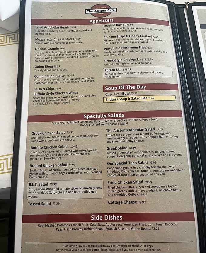 When a menu offers fried artichoke hearts and Greek-style chicken livers, you know you've found something wonderfully unexpected.