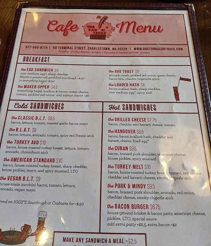 When a menu offers both a Vegan B.L.T. and a Bacon Burger, you know they're serious about inclusivity and pork.