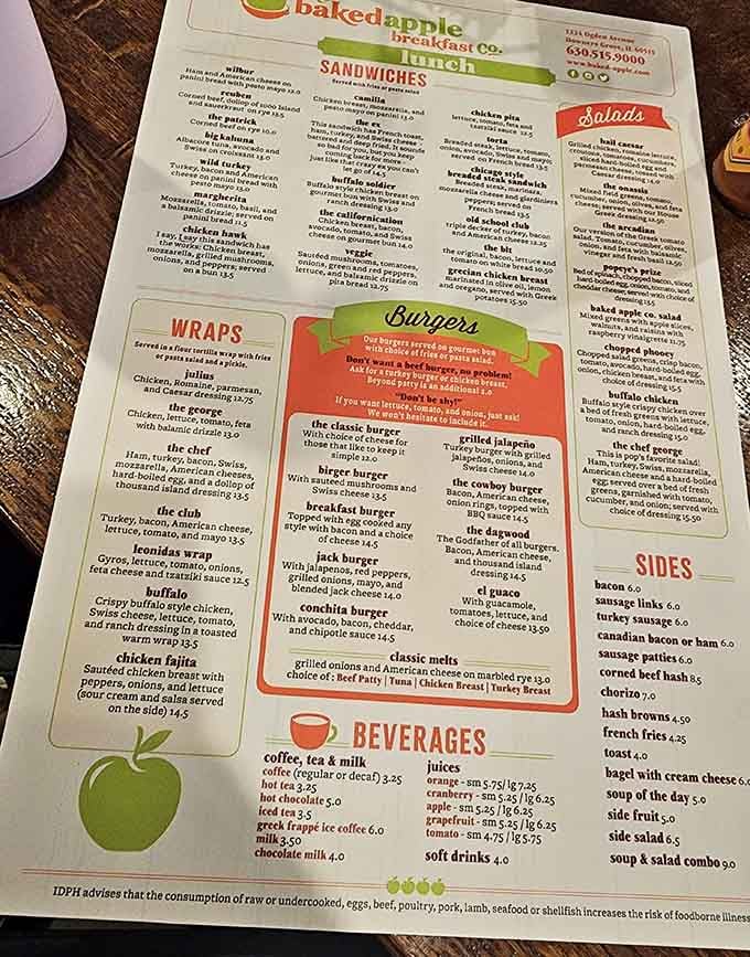 When a menu requires this much reading, you know you're in for some serious decision-making paralysis.