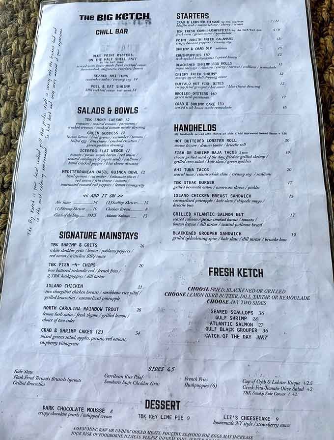 The menu reads like a love letter to both coasts, offering seafood options that'll make you forget you're landlocked.