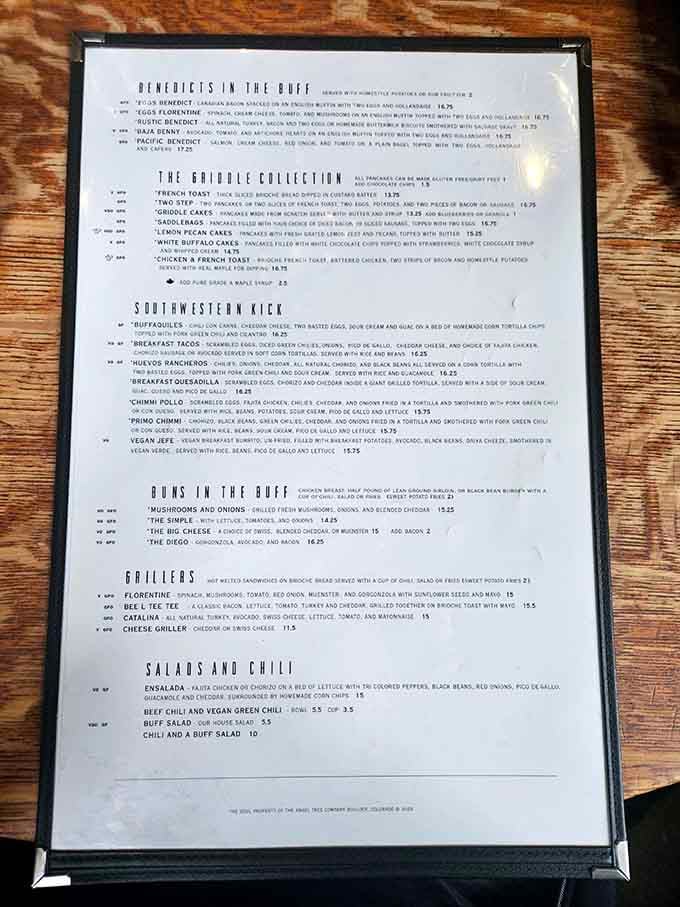 This menu reads like a love letter to breakfast, with enough creative options to keep you coming back weekly.