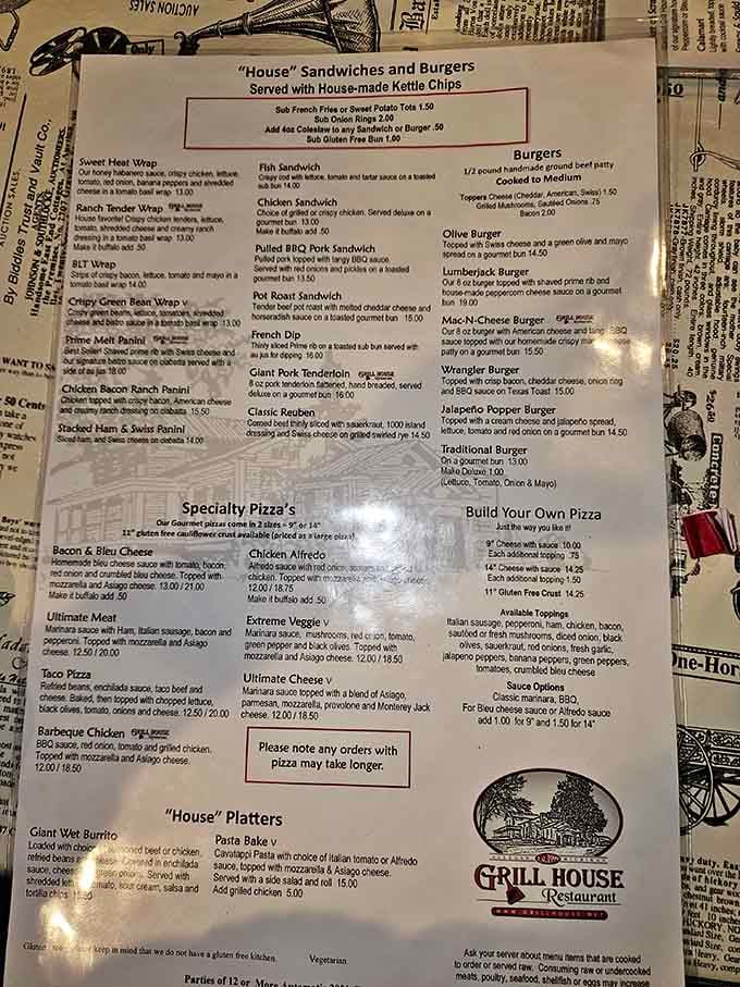 When a menu offers everything from Giant Wet Burritos to Extreme Veggie pizza, you know the kitchen doesn't play favorites.