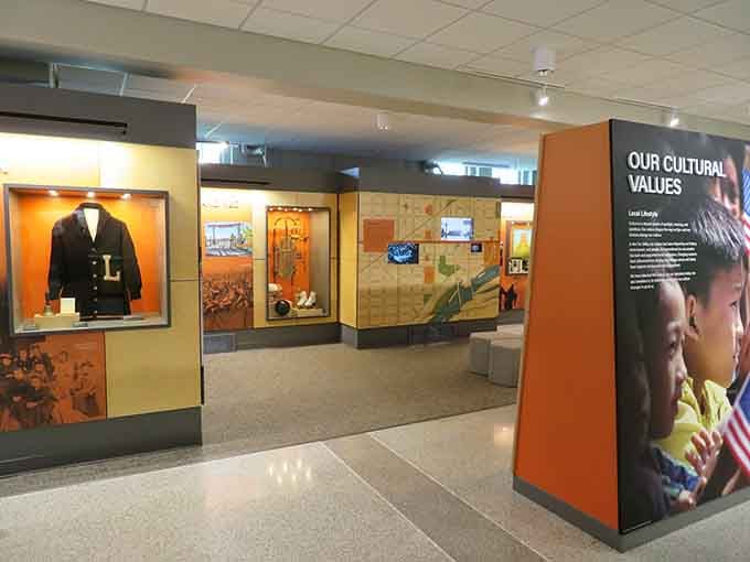 Inside, thoughtfully curated exhibits blend modern design with historical storytelling that actually keeps your attention throughout.