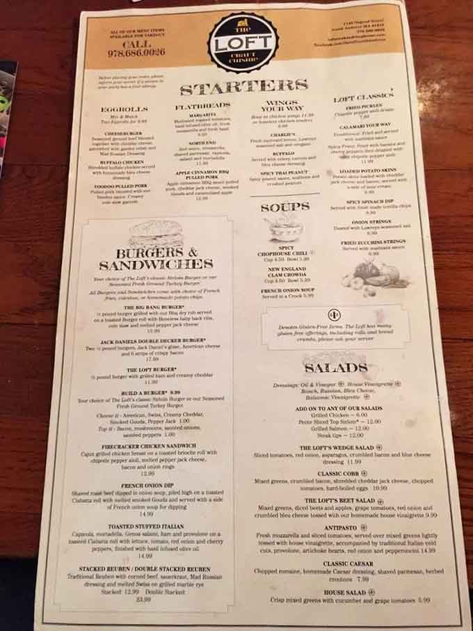 The menu reads like a love letter to American comfort food, with enough variety to keep you coming back for weeks.