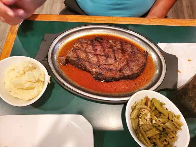 That sizzling prime rib in its own juices is the kind of sight that makes vegetarians reconsider their life choices.