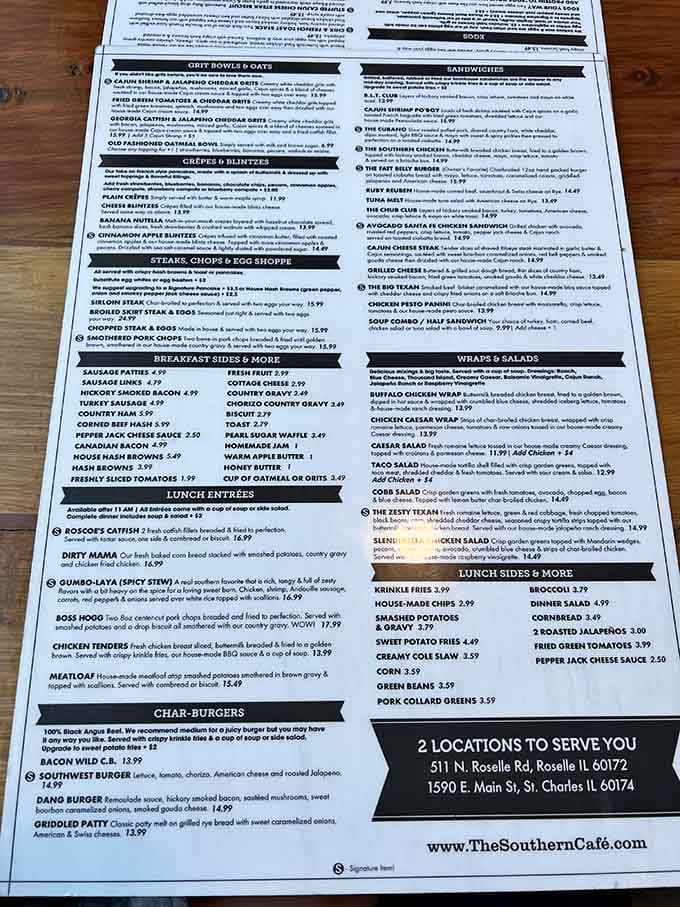 This menu reads like a greatest hits album, except every track is a banger and nothing gets skipped.
