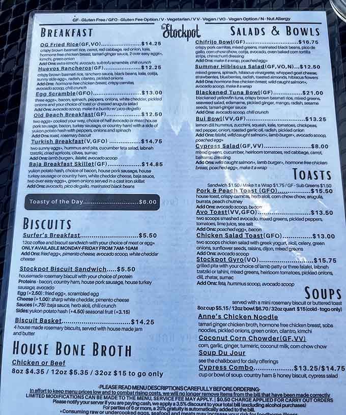 This menu reads like a delicious world tour, offering everything from Turkish breakfasts to Korean bowls in one spot.