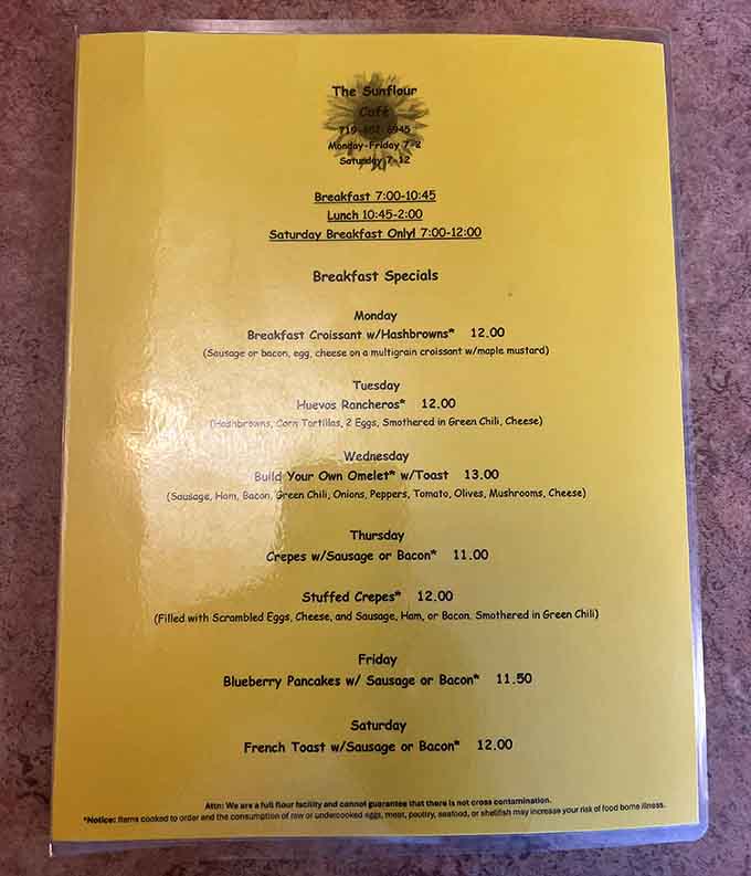Daily breakfast specials mean you'll need to visit multiple times, which is absolutely not a problem you'll mind having.