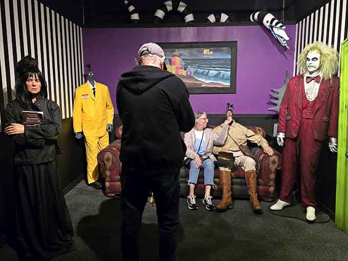 Inside, pop culture collides with itself in the most delightful way, like a time machine threw a party.