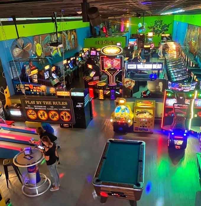 From this bird's eye view, you can practically hear the symphony of bleeps and bloops.