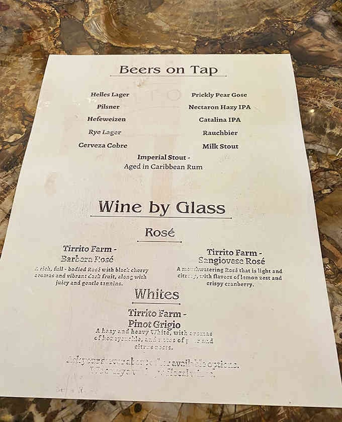 Imperial Stout aged in Caribbean Rum barrels proves someone here takes their beer selection seriously, very seriously.