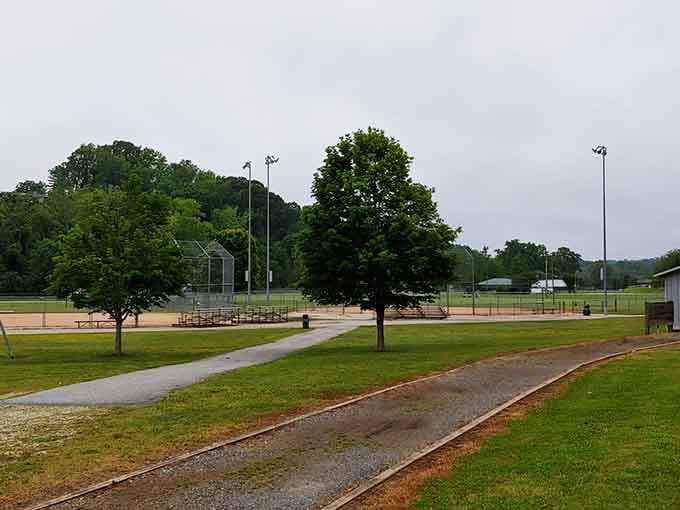 Harmon Field proves that community gathering spaces don't need fancy upgrades when they've got genuine heart and history.