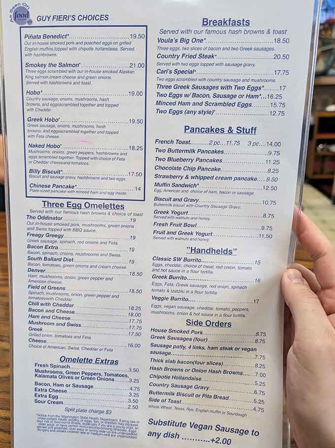This menu reads like a love letter to breakfast, with enough options to keep you coming back weekly.
