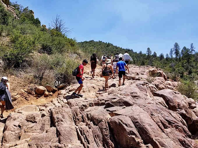 Follow the crowd or blaze your own trail, either way this rocky path leads to pure magic.