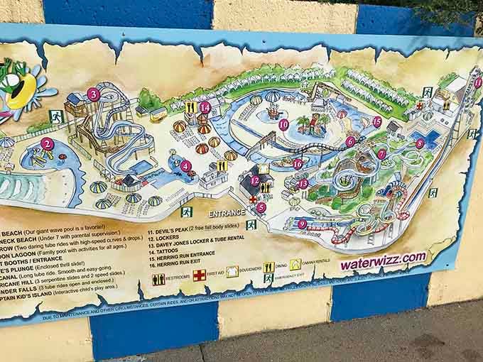 Every great adventure needs a treasure map, and this one leads to slides instead of buried gold.