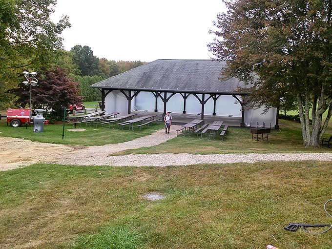 Community pavilions like this remind you that gathering spaces don't need velvet ropes or cover charges.