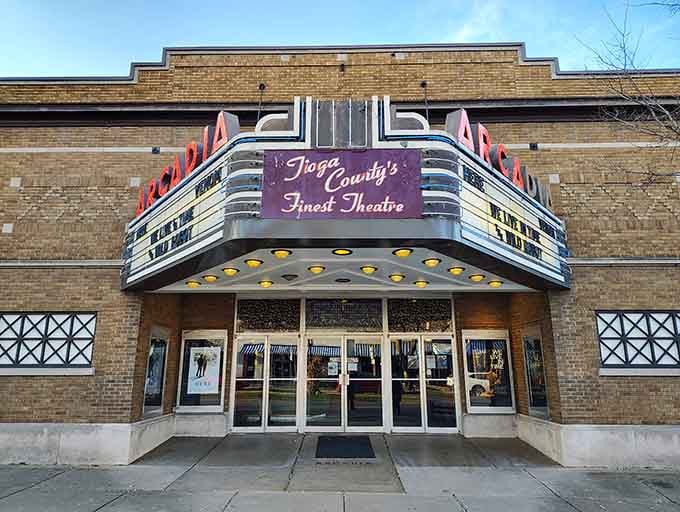 The Arcadia Theatre's vintage marquee stands as a monument to when going to the movies was an event.