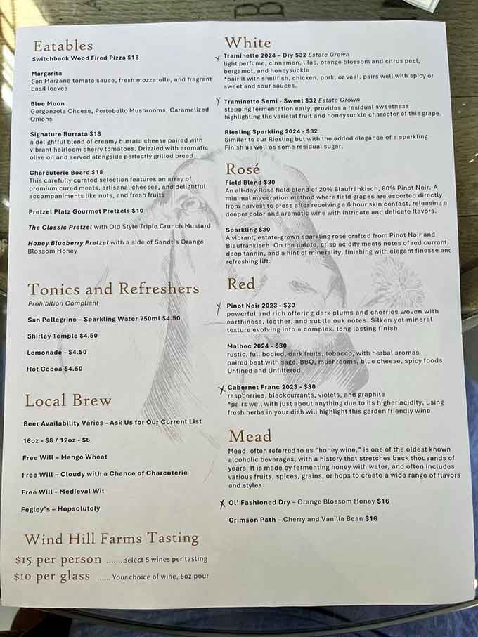 When a menu offers wood-fired pizza, pretzels, mead, and local brews, you know someone's been paying attention to happiness.