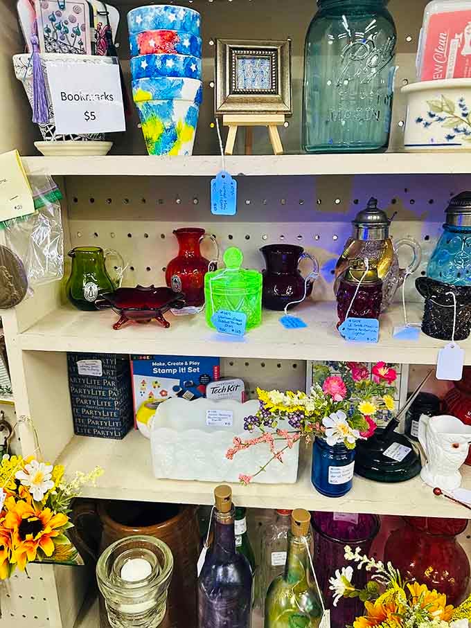 Colored glass catches light like edible jewels, making you wonder why we ever switched to boring clear.