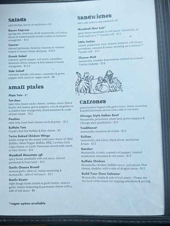 This menu reads like a greatest hits album, and trust me, there are no B-sides here.