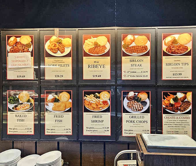 When your menu comes with pictures, you know exactly what you're getting, no surprises or disappointments here.