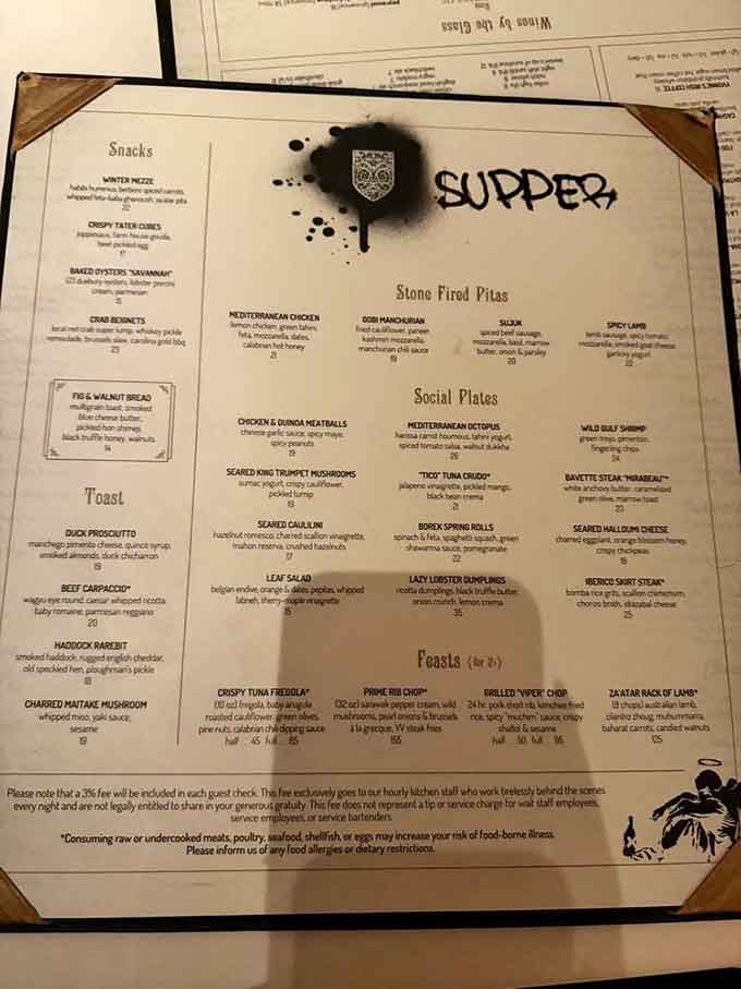 When the menu looks this good, you know the kitchen takes its craft seriously without taking itself too seriously.