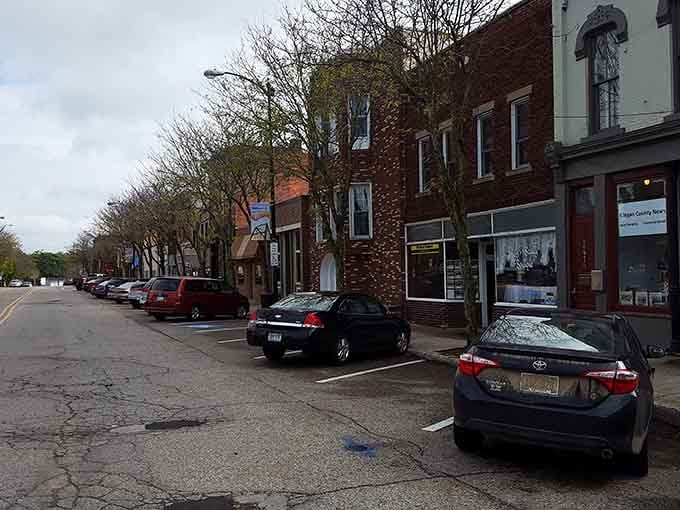 Quiet main streets reveal the authentic character of small-town life where neighbors still know each other's names.