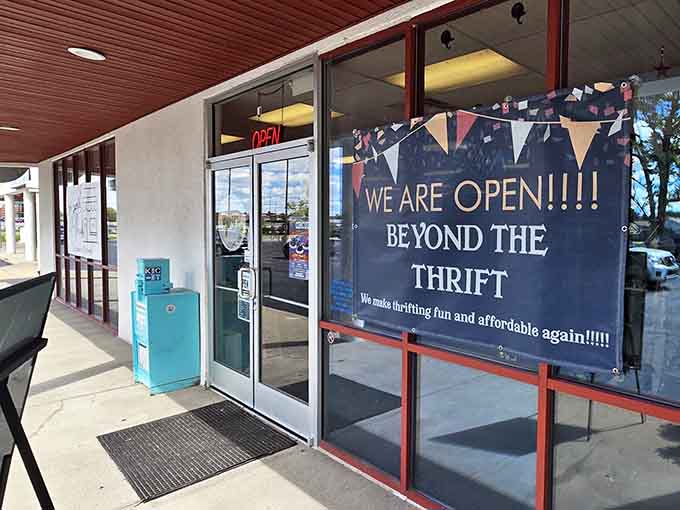 That enthusiastic sign says it all&mdash;thrifting really can be fun and affordable when you know where to look!