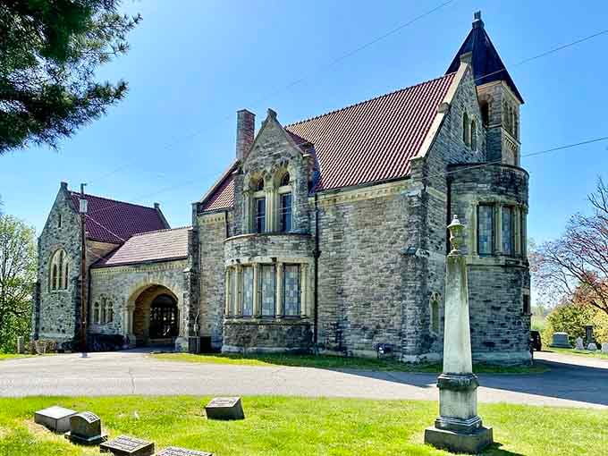 This stone beauty looks like it belongs in a fairy tale, complete with turrets and timeless elegance.