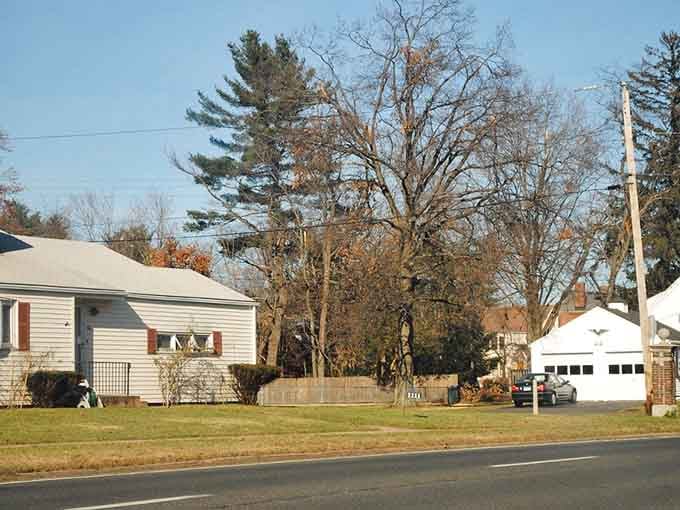 Quiet residential streets in America's oldest Connecticut town where trees have witnessed nearly four centuries of neighborhood gossip.
